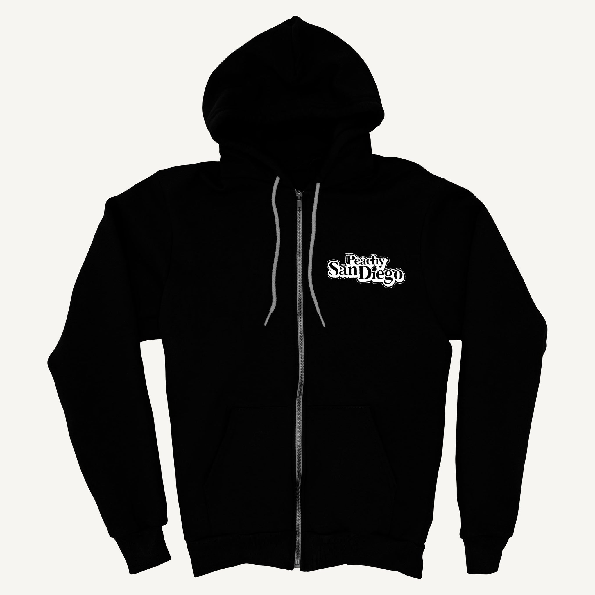 Peachy San Diego - Hoodie - Black – Soda Bar Merch